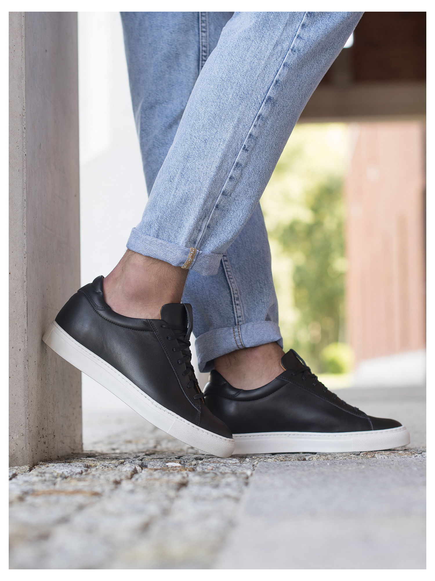 Navy blue elevator shoes Xavier +6 cm, Conhpol Dynamic - Polish ...