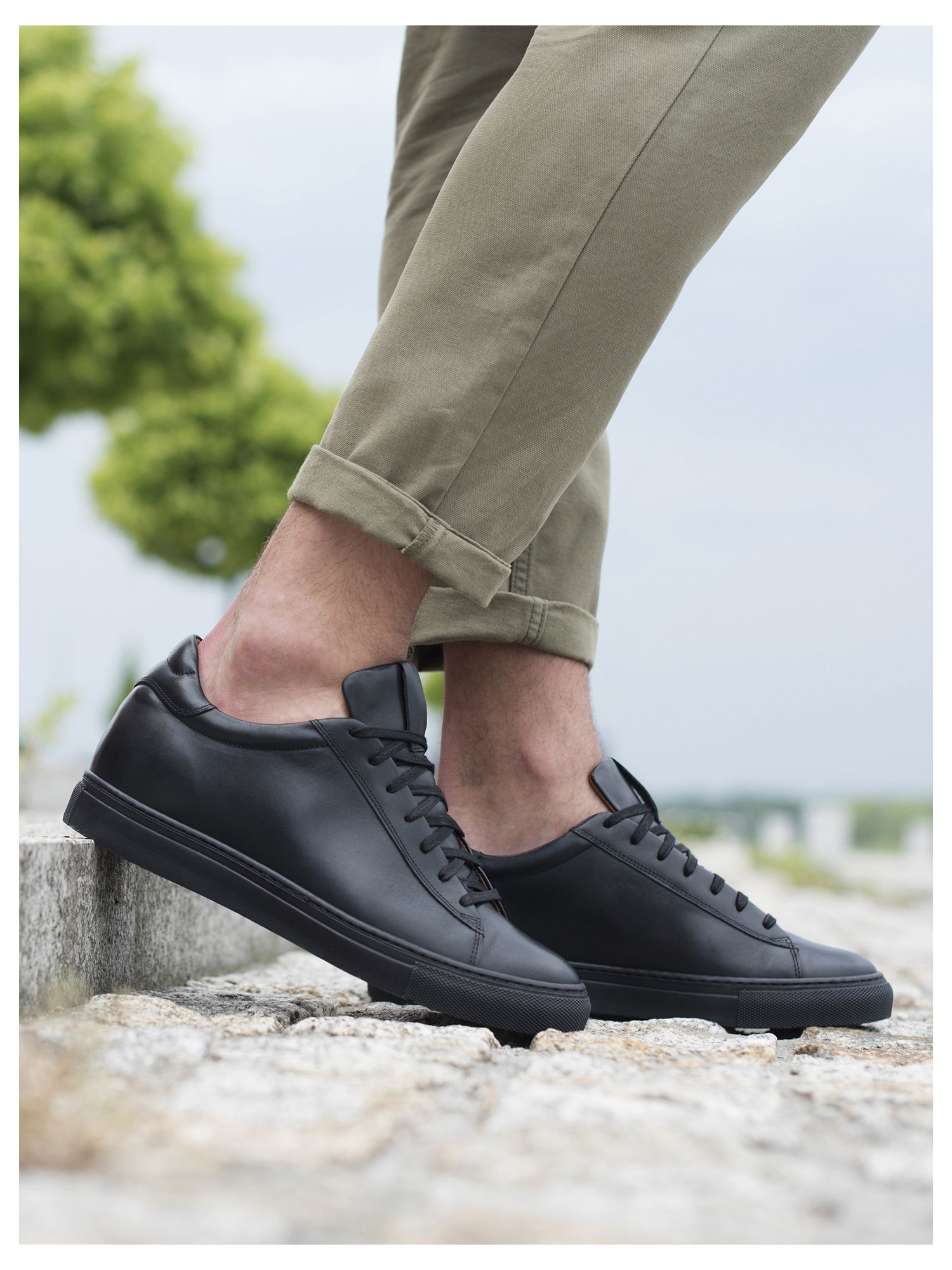 Black elevator shoes Wolter +7 cm, Conhpol - Polish manufacturer, shoes ...