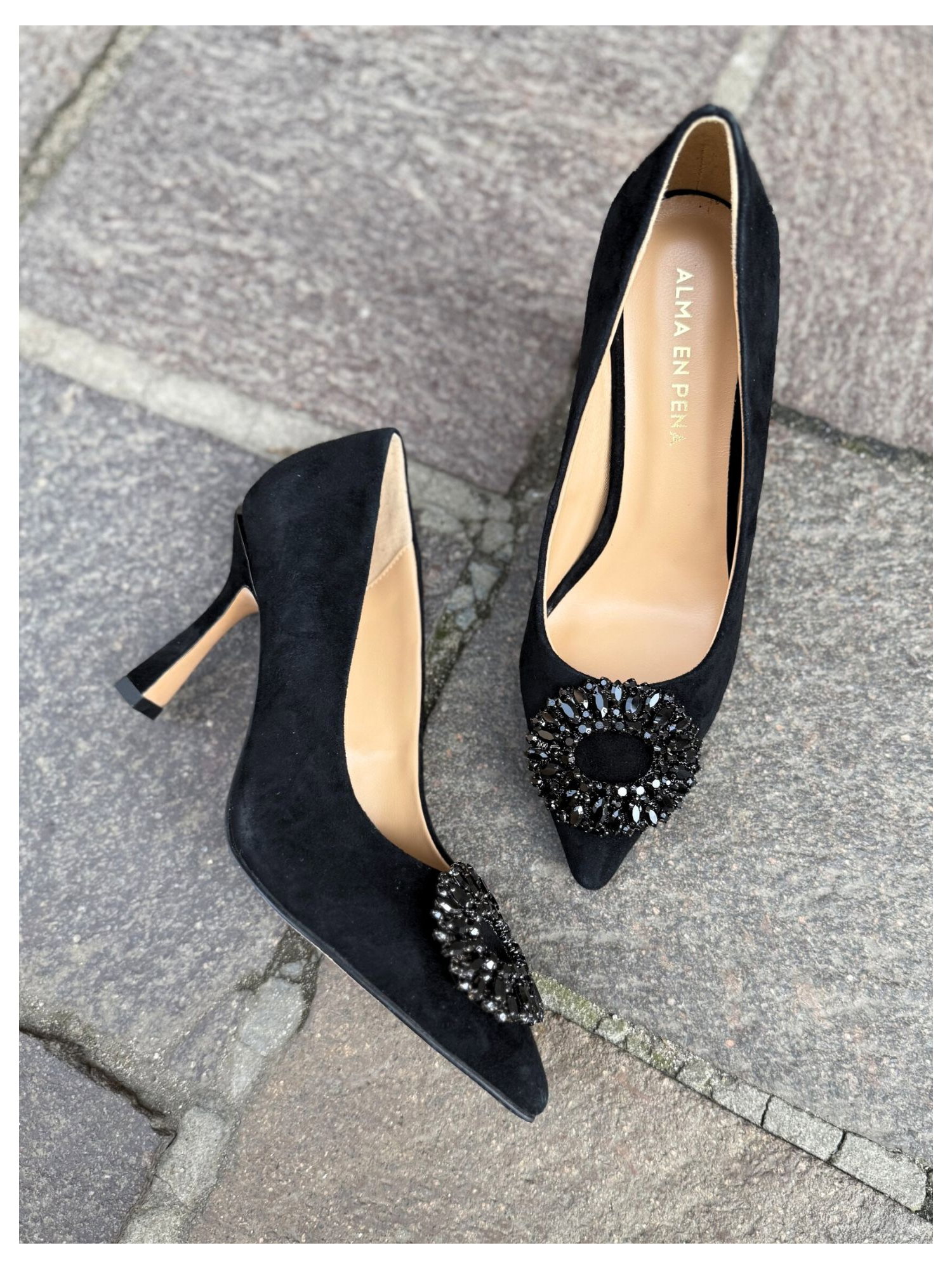 Black Louise pumps, Alma en Pena, AM0025-01, pumps, Konopka Shoes