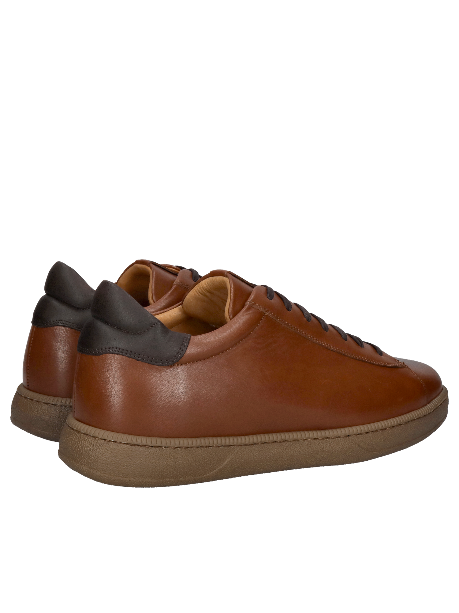 Booster shoes black and white, men's sneakers, grain leather