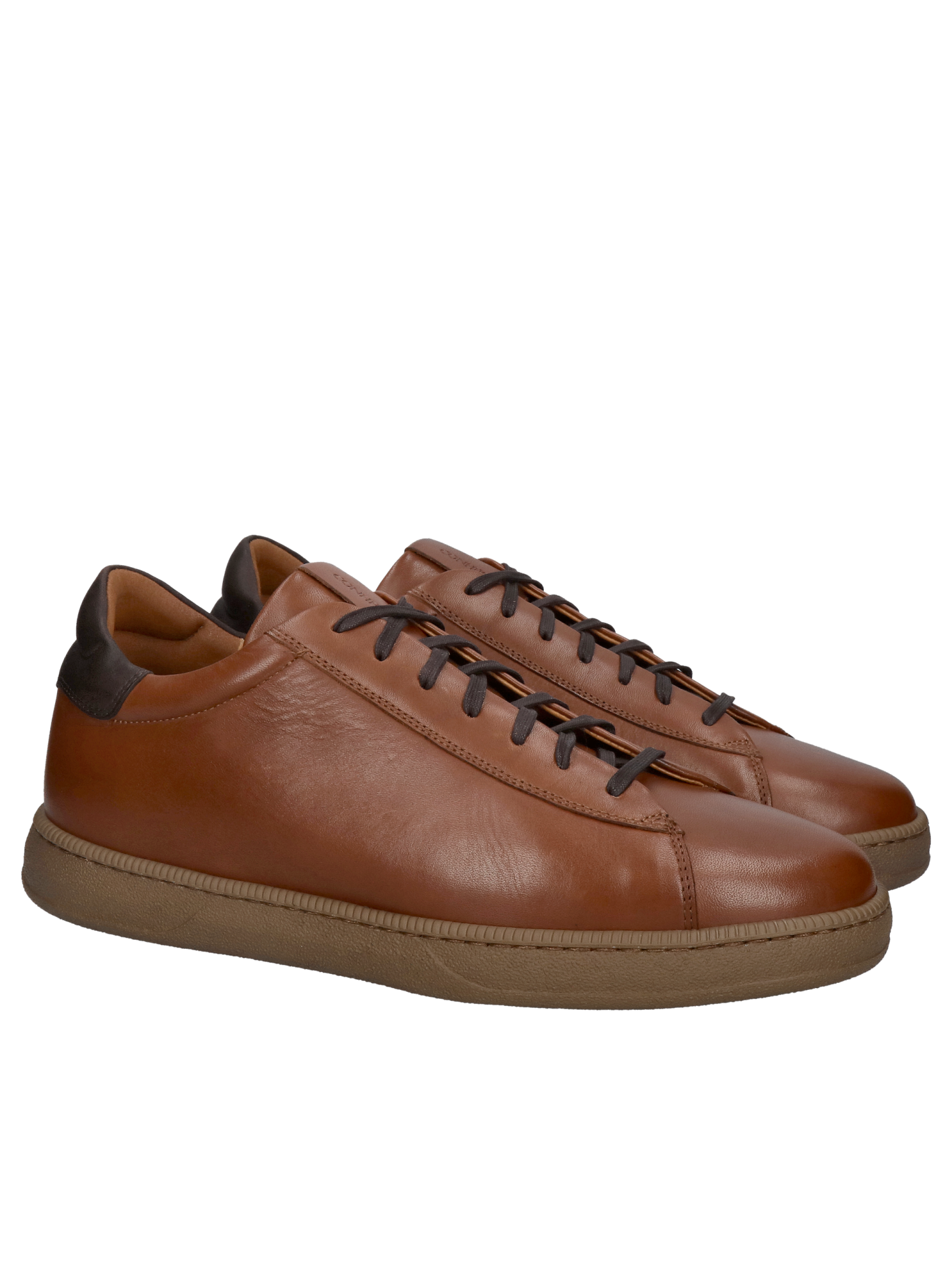 Booster shoes black and white, men's sneakers, grain leather